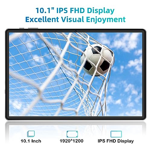 SGIN Tablet 10.1 inch, Android 12 Tablets with Octa Core Processor, 8GB RAM+128GB ROM, 512GB TF Card Expansion, 6000mAh, Dual Band WiFi, Bluetooth5.0, Tablet PC with 5MP+8MP Camera