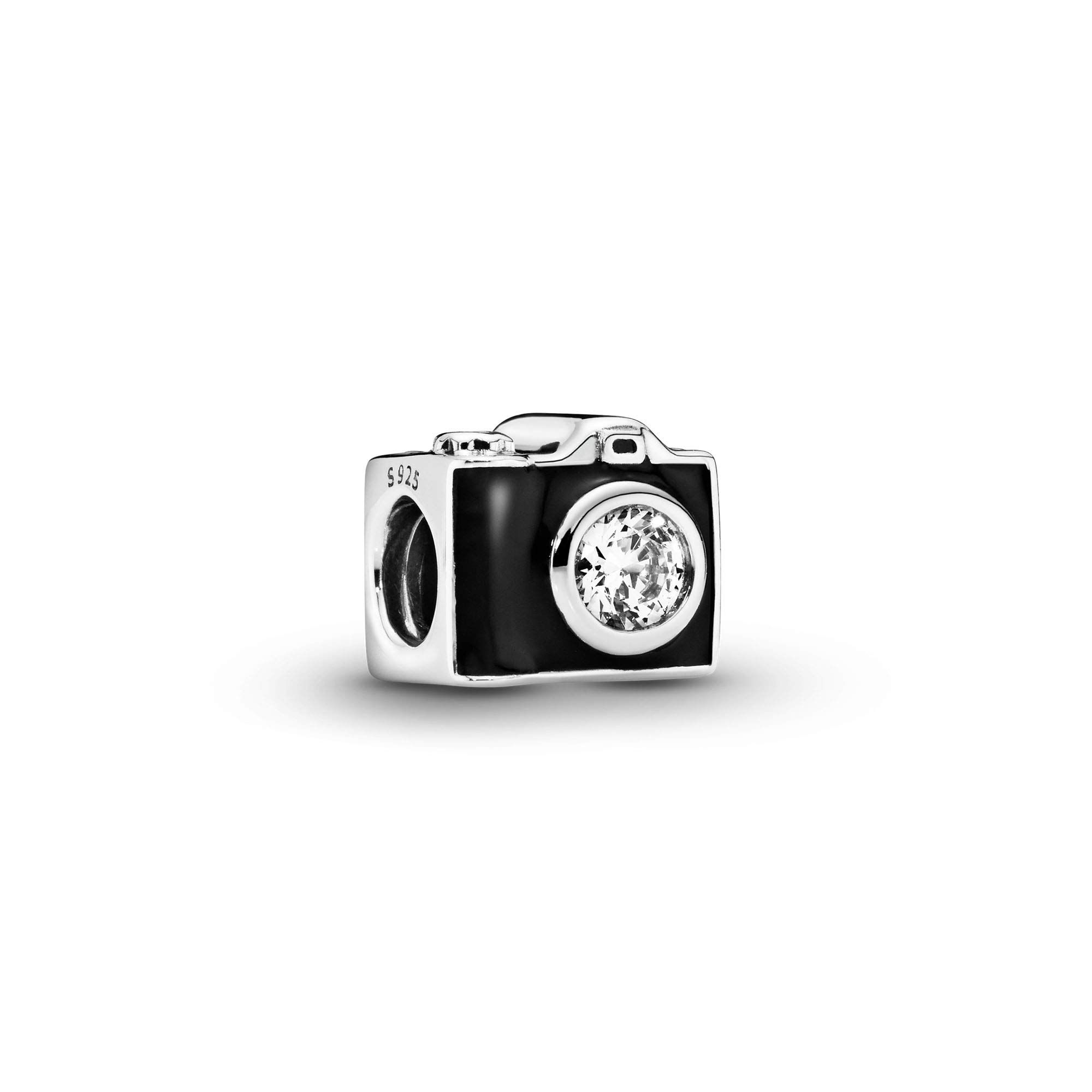 Pandora Jewelry Vintage Camera Cubic Zirconia Charm in Sterling Silver