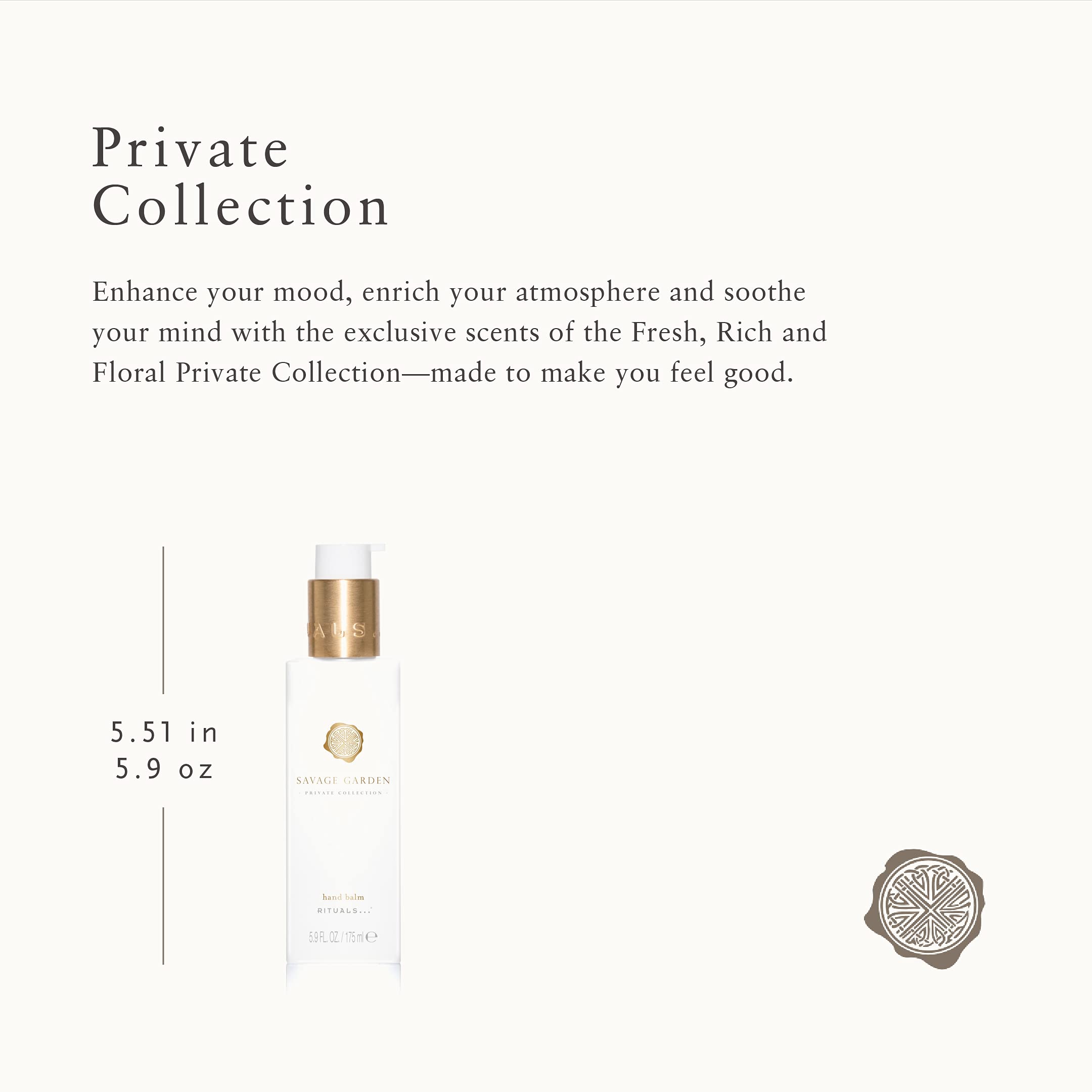 RITUALS Savage Garden Kitchen Luxury Hand Balm - Moisturizing Lotion with Sage Leaf Extract, Shea Butter & Mandarin - 5.9 Fl Oz