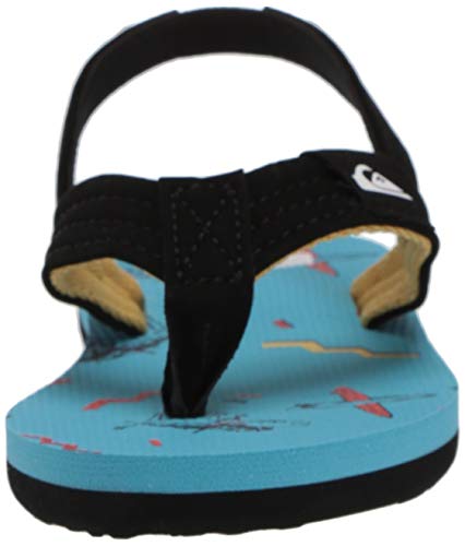 Quiksilver boys Molokai Layback Toddler Sandal, Blue/Blue/Black, 4 Toddler US