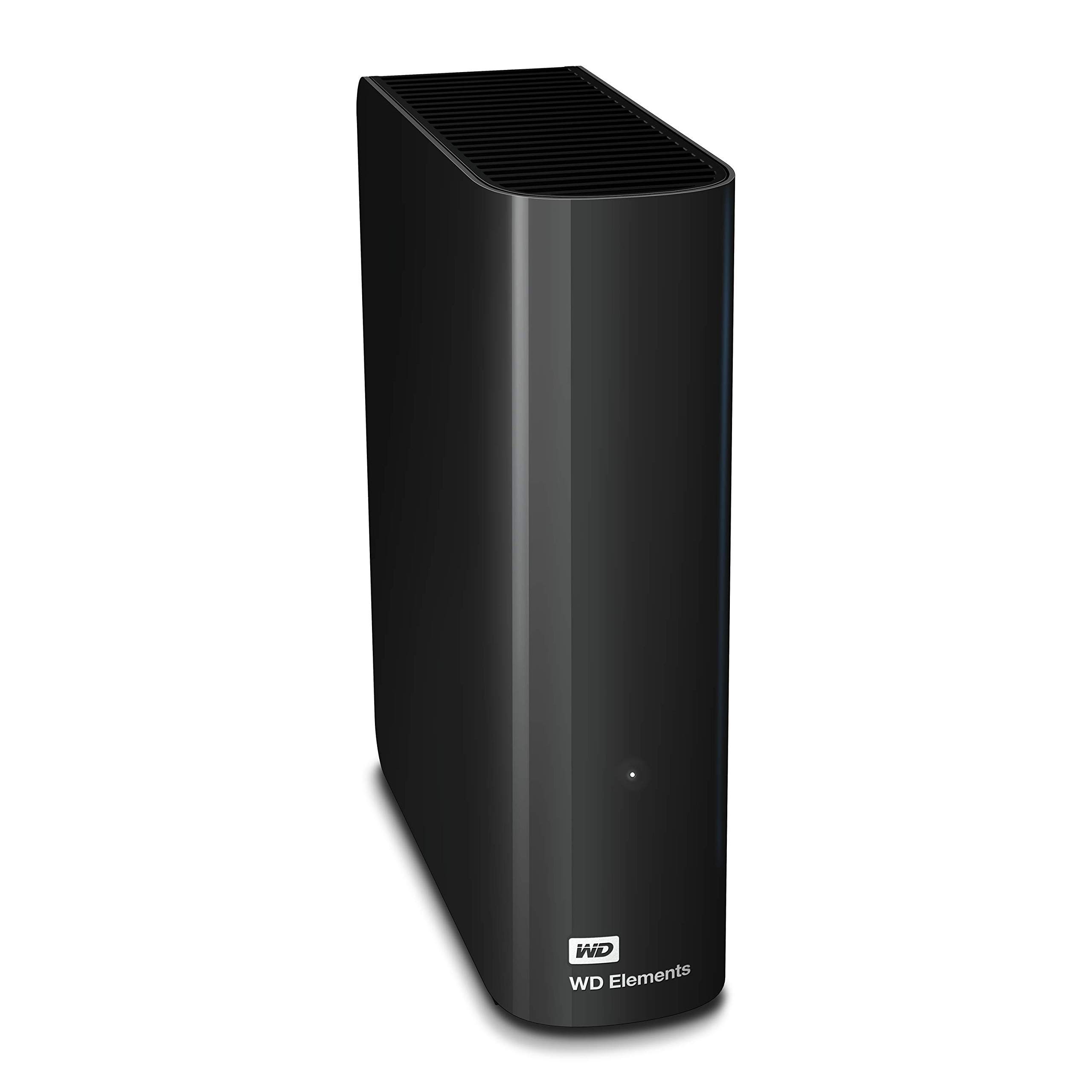 WD 12TB WD Elements Desktop Hard Drive, USB 3.0 - WDBWLG0120HBK-NESN (Renewed)