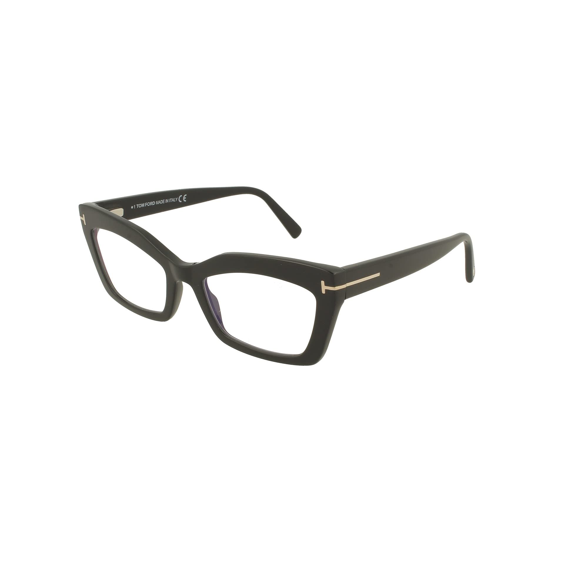 Tom Ford FT 5766-B BLUE BLOCK Shiny Black/Blue Filter 54/19/140 women Eyewear Frame