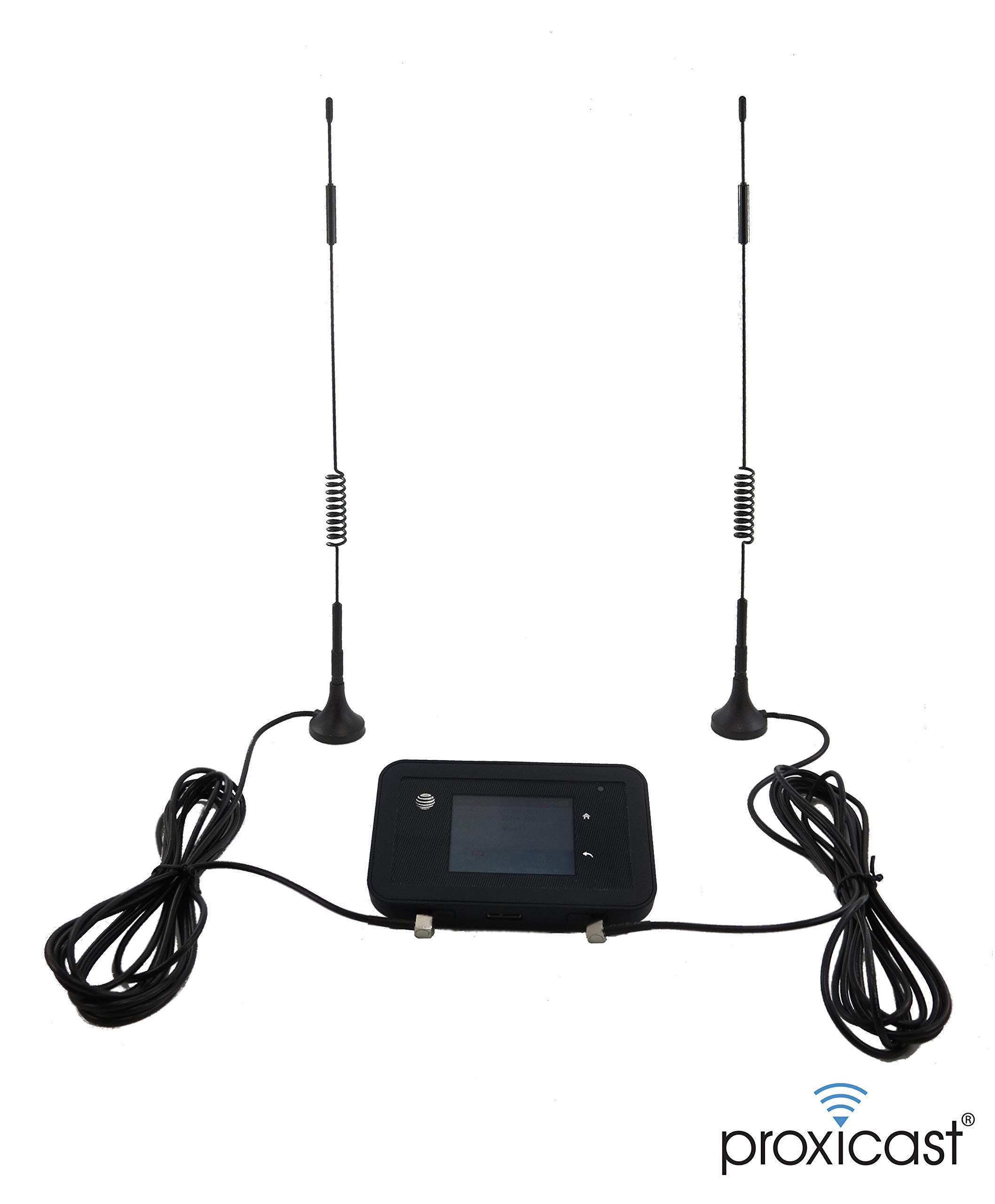 Proxicast 6.5~8 dBi Gain External Magnetic Loaded Coil 4G Antenna AT&T Nighthawk M5 / MR5100, M1 / MR1100, Velocity 2, Verizon Jetpack 8800L & Others MiFi Hotspots w/ TS9 Connectors (ANT-124-TS9-2PK)