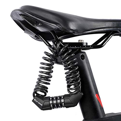 ZMYDZ Bicycle Lock Mountain Bike Lock Anti-Theft Password Combination Number Code Lock Fixed Bicycle Lock Portable Steel Cable Lock Bike Lock
