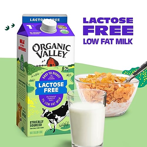 Organic Valley Ultra Pasteurized Lowfat Organic 1% Lactose Free Milk, 64 Fl.Oz