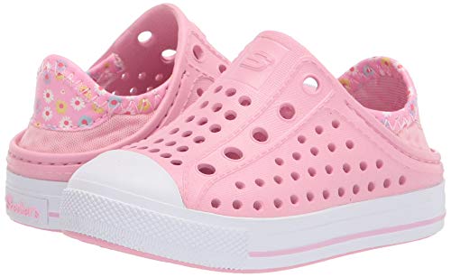 Skechers Girl's Foamies Guzman Steps - Sun Princess sneaker, Light Pink, 6 Little Kid