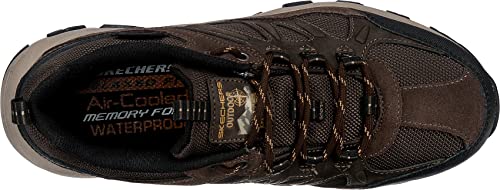 Skechers mens Selmen-enago Trail Oxford Hiking Shoe, Chocolate, 10 US