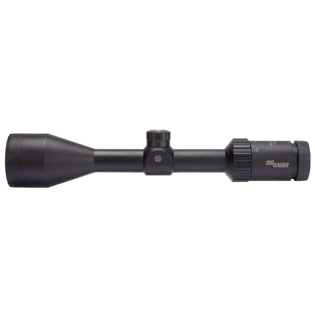 Sig Sauer Waterproof Fogproof Hunting Second Focal Plane 1-inch Tube Diameter 3-9X50mm Whiskey3 Scope, Hellfire QuadPlex Reticle