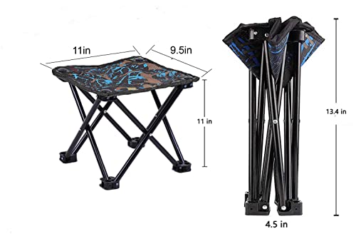 Small Folding Camping Stool, Portable Stool, Mini Portable Chair for Outdoor Camping, Walking, Hunting, Hiking, Fishing and Travel