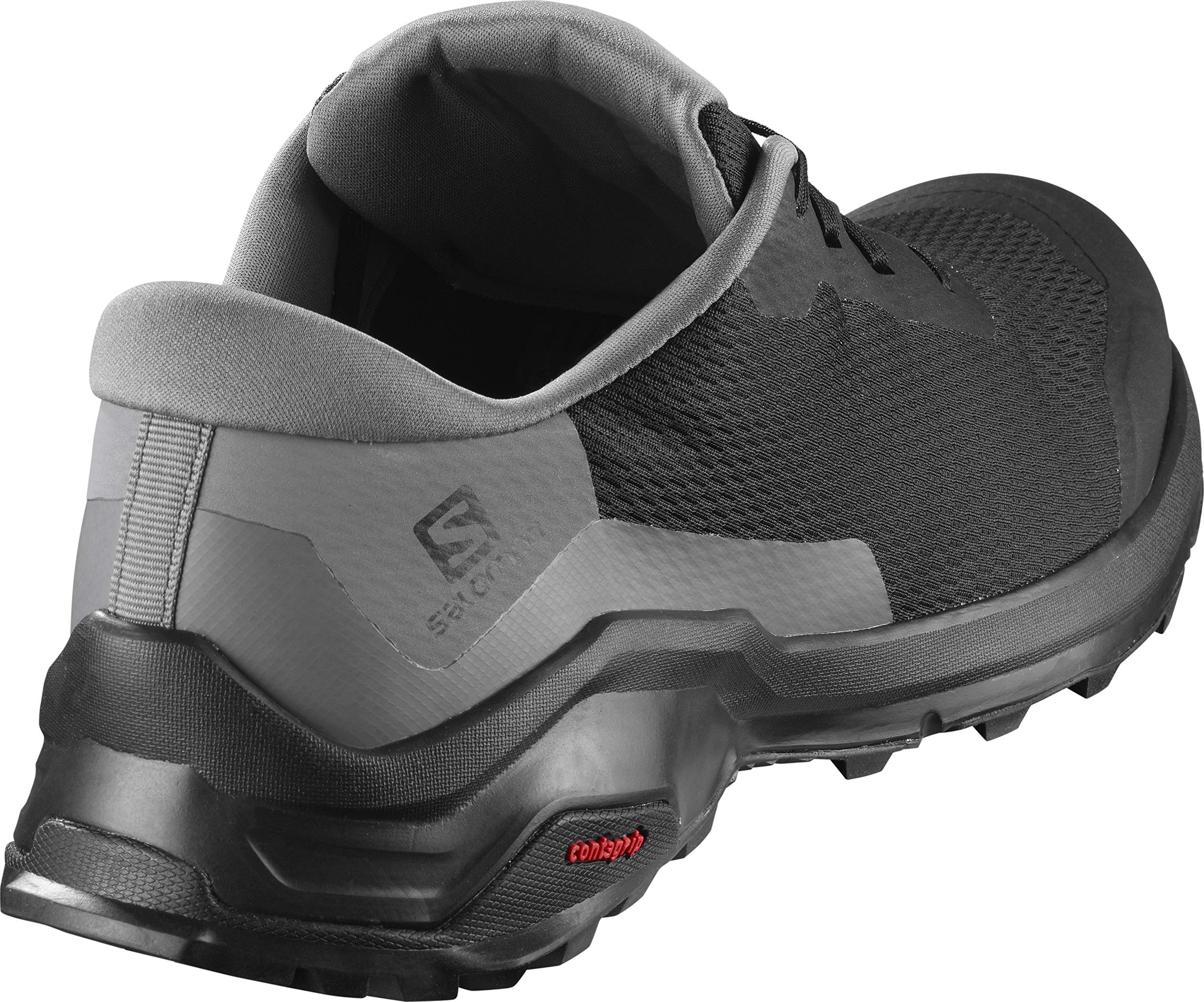 Salomon X Reveal Hiking Shoes for Men, Black/Black/Quiet Shade, 11.5