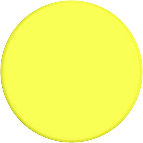 PopSockets Phone Grip with Expanding Kickstand, Solid PopGrip - Neon Yellow
