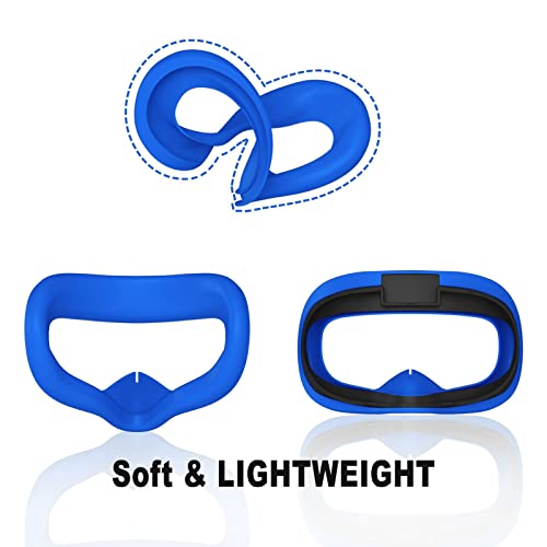 warkul Protective Case Wear-Resistant Soft Integrated Skin-Touch Prevent Light Leakage Dustproof VR TPU Eye Cover for Oculus Quest2