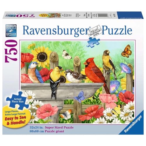 Ravensburger Bathing Birds 750 Piece Large Format Jigsaw Puzzle for Adults - 19937 - Every Piece is Unique, Softclick Technology Means Pieces Fit Together Perfectly