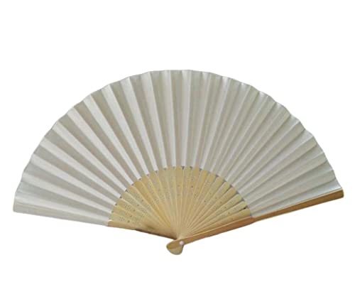 WLABS Folding Fans Chinese Style Fan Pattern Folding Dance Lace Silk Folding Hand Held Flower Fan Art Craf Handheld Folding Fan (Color : E, Size : 21cm)