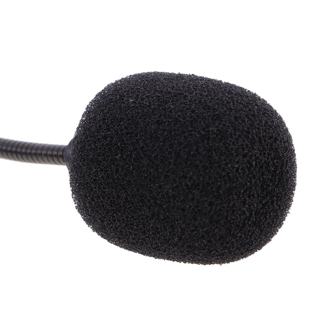 Short Wire 3.5mm Audio AUX-IN Smartphone or 3.5mm Mono Plug-In Interview Recording Condenser Microphone Mic for Laptops,PC,Phones Voice Amplifiers - Black, Mono 3.5mm Plug