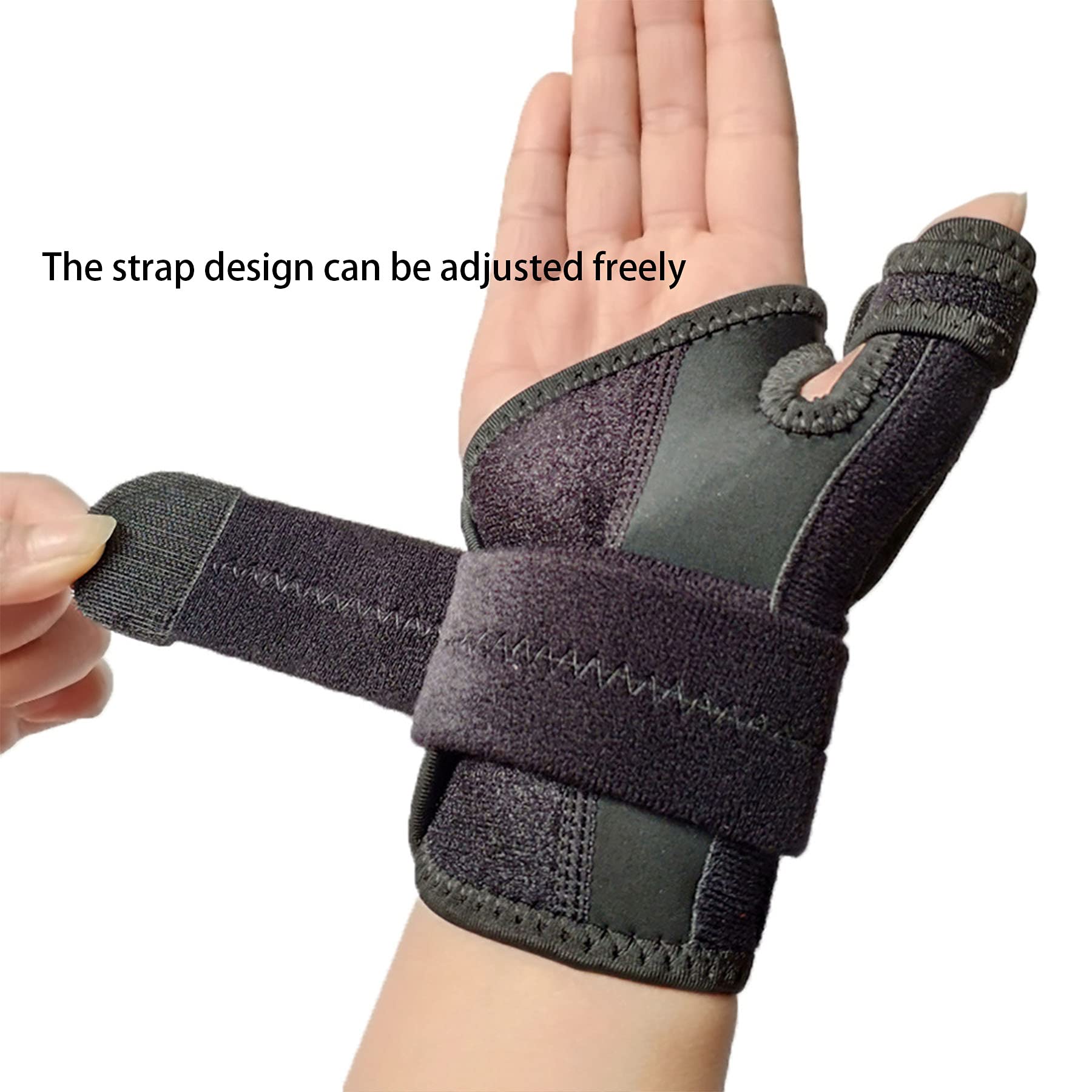 WILLQ Thumb Splint Brace Thumb Stabilizer Helps Relieve Arthritis Tendonitis Tenosynovitis Stable sprained Trigger Finger Mommy Thumb Pain Injury Relief Brace Breathable Thumb Splint