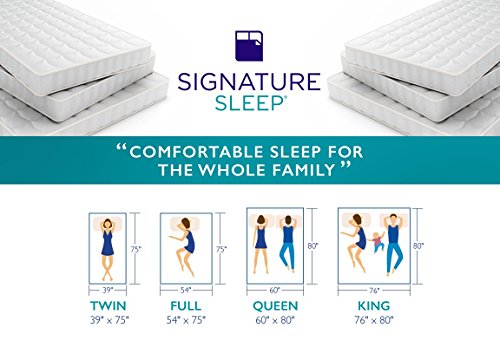 Signature Sleep 6” Coil Mattress made with CertiPUR-US® certified foam , Twin,White