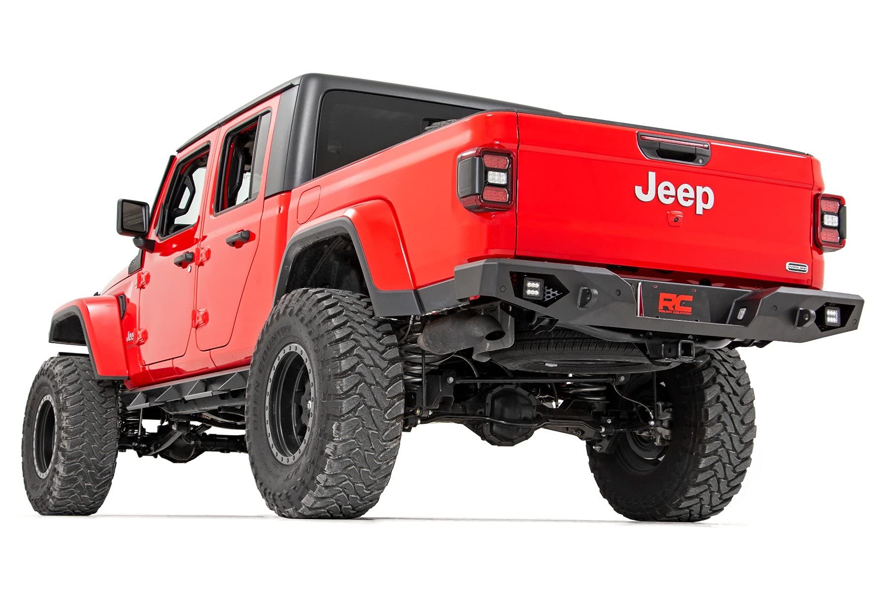 Rough Country Heavy Duty Rear Bumper w/LEDs for 2020-2024 Gladiator - 10646