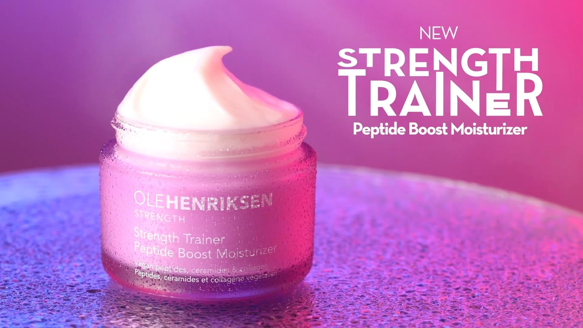 Ole Henriksen Strength Trainer Peptide Boost Moisturizer Full Size 50ml 1.7 Fluid Ounce Jar
