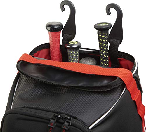 Rawlings | R1502 Wheeled Catcher's Bag | Baseball/Softball | Scarlet