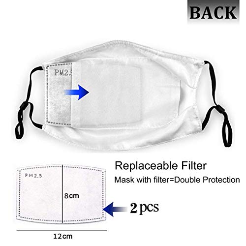 Sharp Tooth Monokuma Comfortable Face Mask Anti-Dust Reusable Balaclava Mouth Mask Black