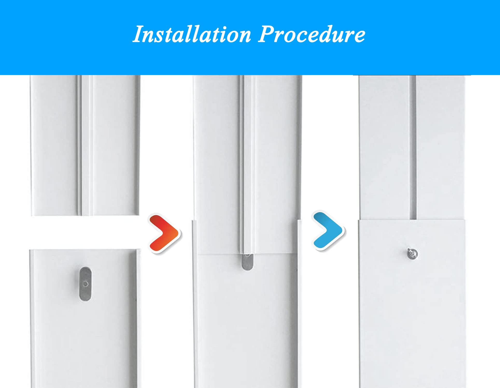 Portable Air Conditioner Window Seal Kit,Universal Portable AC Replacement Sliding Window Seal Plate for 5.9 Inch Exhaust Hose, Adjustable Max Length to 48 Inch Window Vent Kit