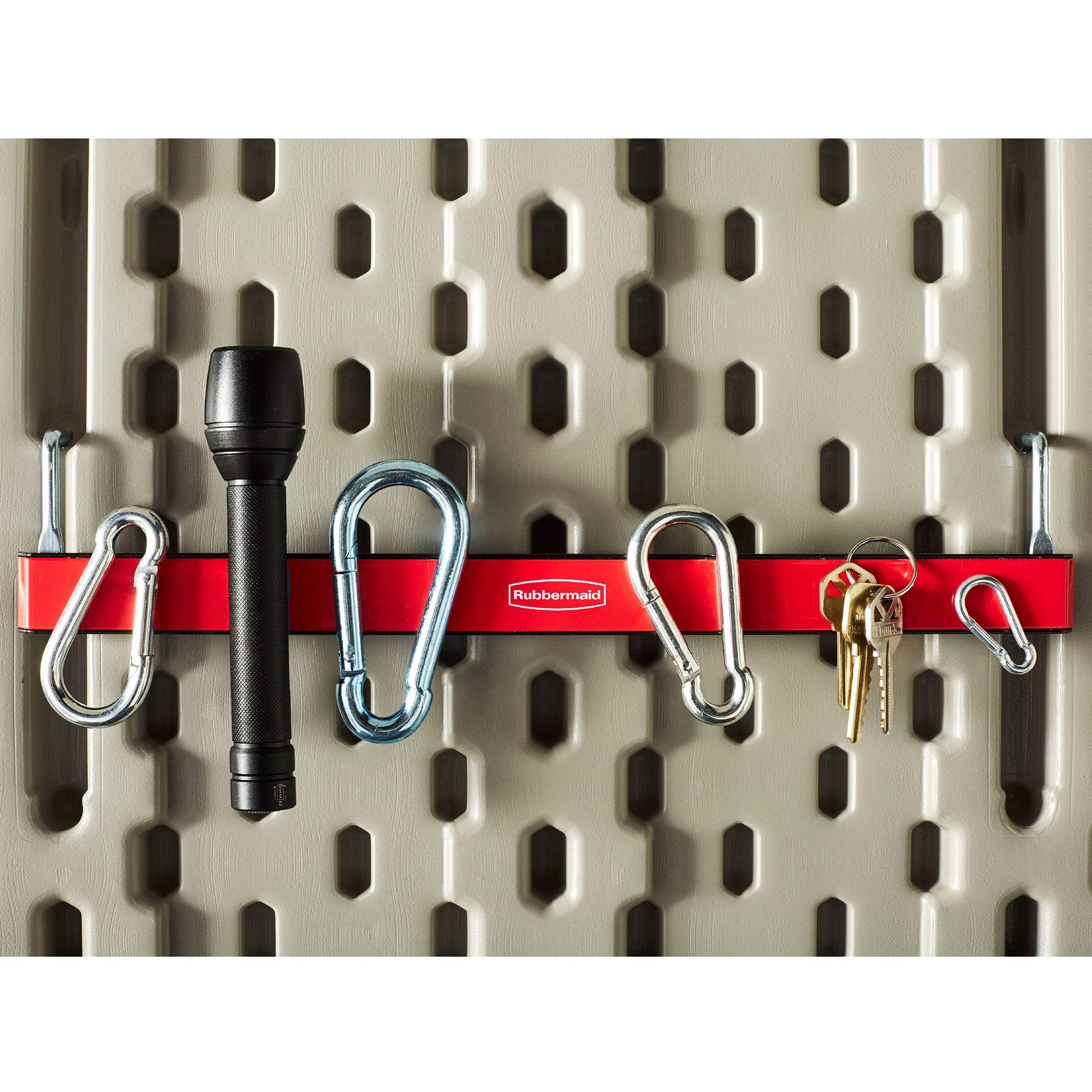 Rubbermaid Outdoor Storage Garden Shed Wall Space Maximizing 5 Piece Modular Accessory Kit for Organizing Yard Tools and Supplies