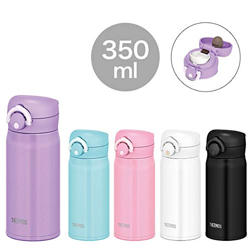 Thermos JNR-351 MTWH Water Bottle, Vacuum Insulated Travel Mug, 11.8 fl oz (350 ml), Matte White