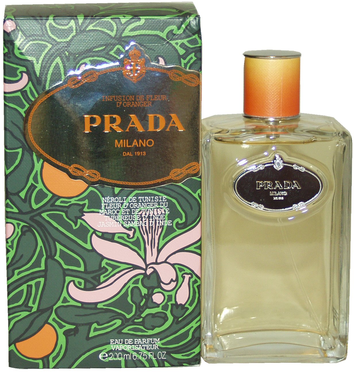Prada Milano Infusion De Fleur D'Oranger Eau De Parfum Spray for Women, 6.75 Ounce
