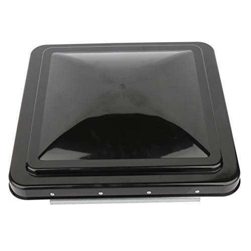 SCITOO Vent Cover 14 x 14 High Quality Trailer Ventline Black Camper Motorhome VL200-B RV Vent Cover Lid 1 pack