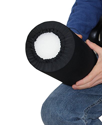 Rehabilitation Advantage HighDensity Foam Roller Fabric, White with Cover, 8" Long, 1 Count