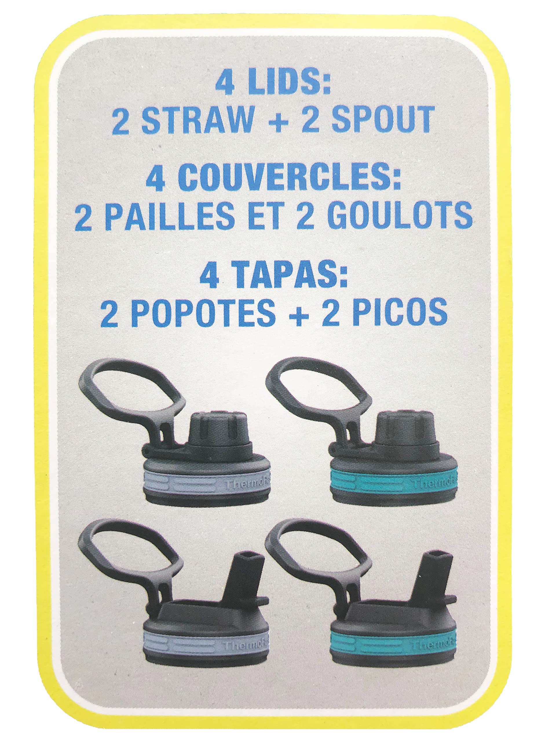 Thermo Flask Set 710 ml 2 Piece Thermal Bottle Blue and Red