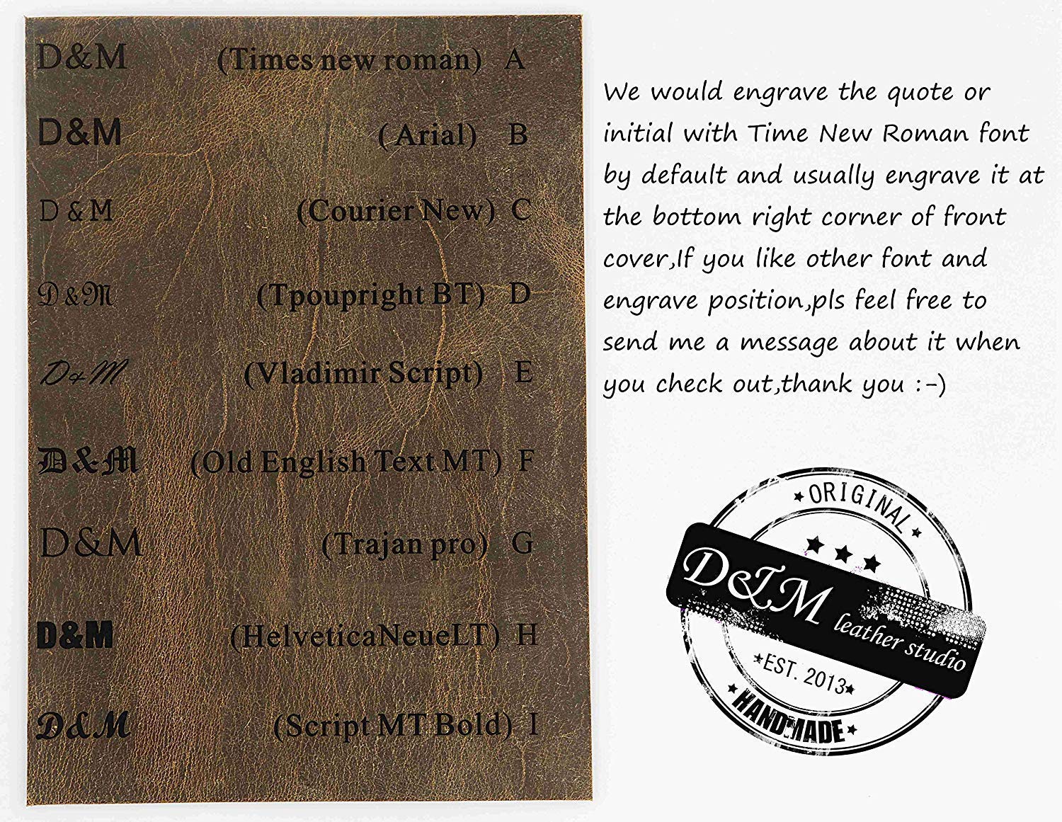 Personalized vintage rhodia leather cover distressed leather cover for rhodia wirebound meeting notebook A5+ NRA5P05S