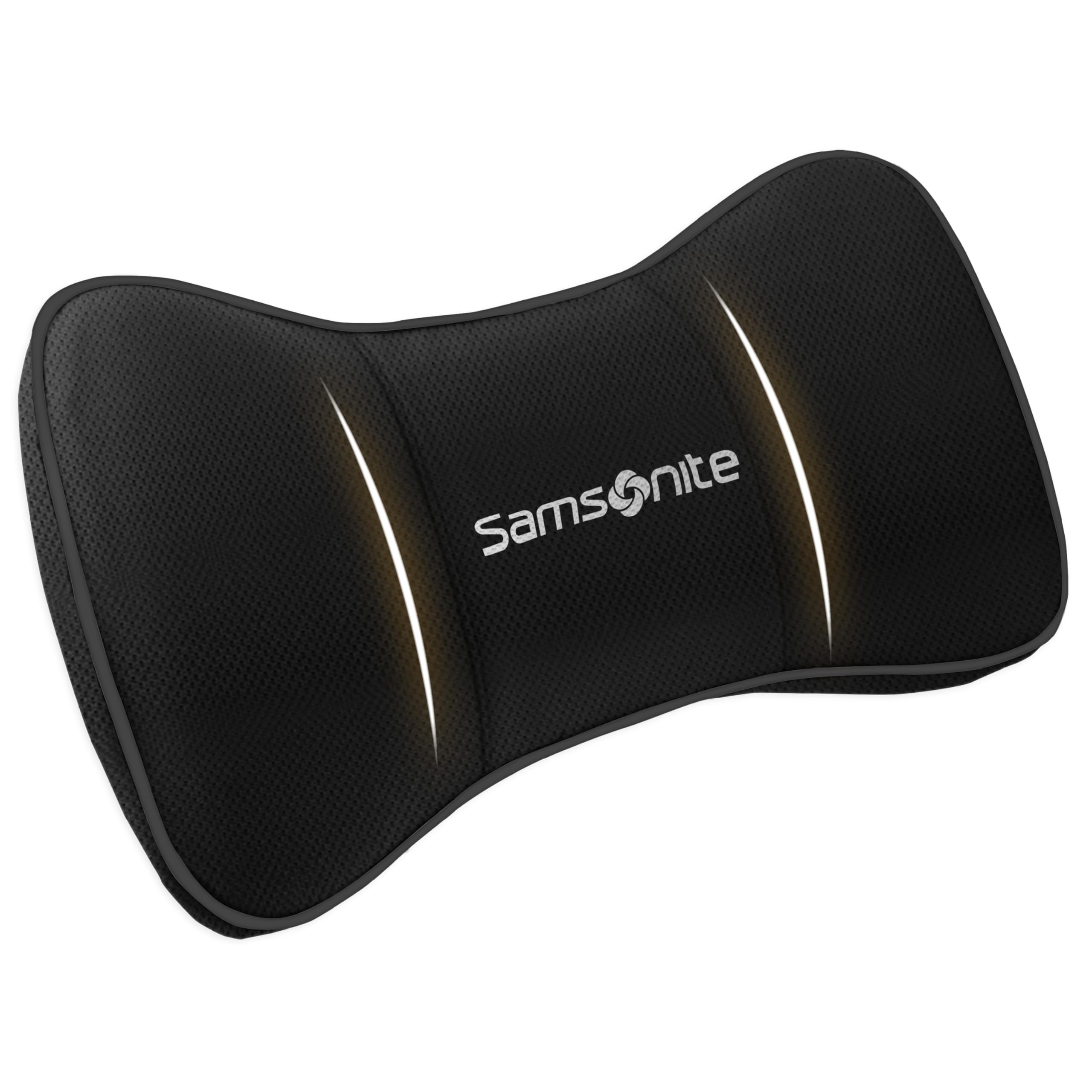 SAMSONITE, Travel Neck Pillow for Car or SUV, Boost your DRIVING COMFORT, High Grade - Memory Foam, Comfortable Headrest Cushion, Fits ALL VEHICLES, BlackâŚ
