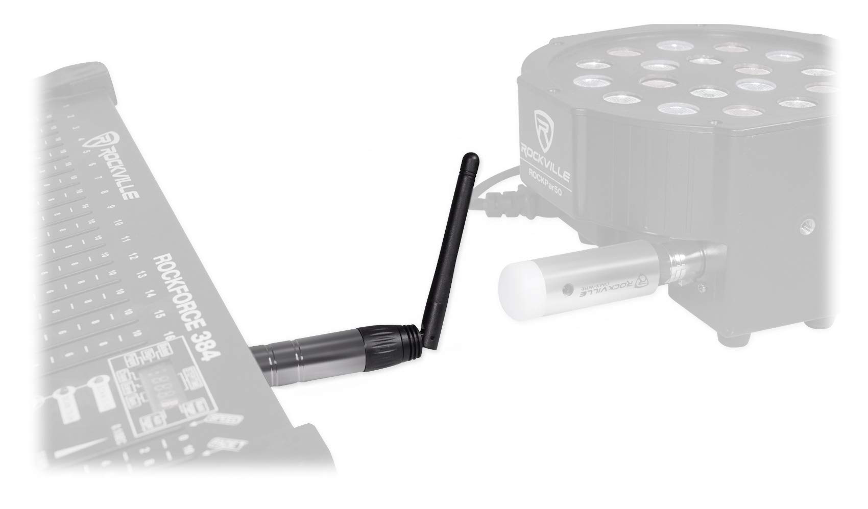 Rockville 2.4GHZ Wireless DJ Lighting Transmitter (DMX-WTR) Small