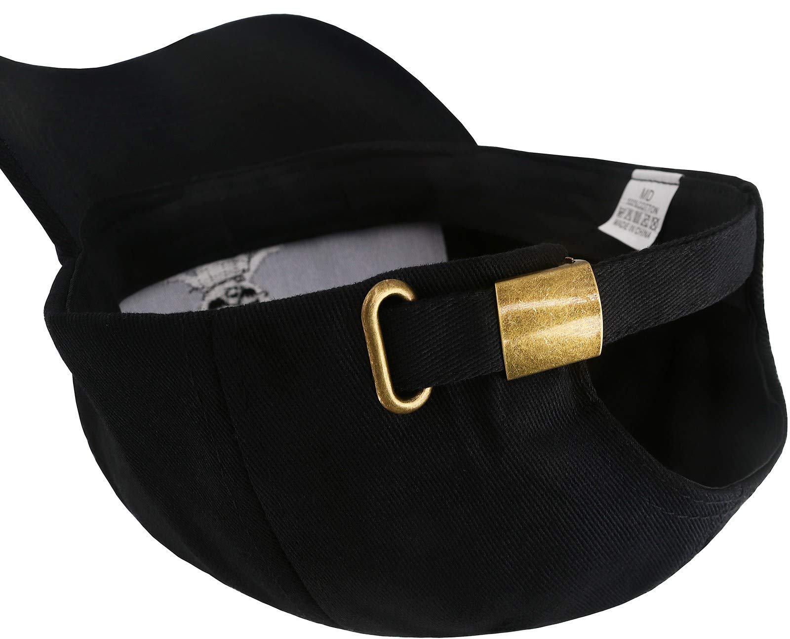 Roffatide Anime Luffy Straw Hat Crew Baseball Cap Adjustable Embroidered Cotton Baseball Hat for Men Women Black