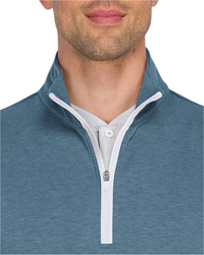 Three Sixty Six Men's Pullover Sweater - Dry Fit Breathable Half Zip Golf Jacket 4-Way Stretch Moisture Wicking & Anti-Odor