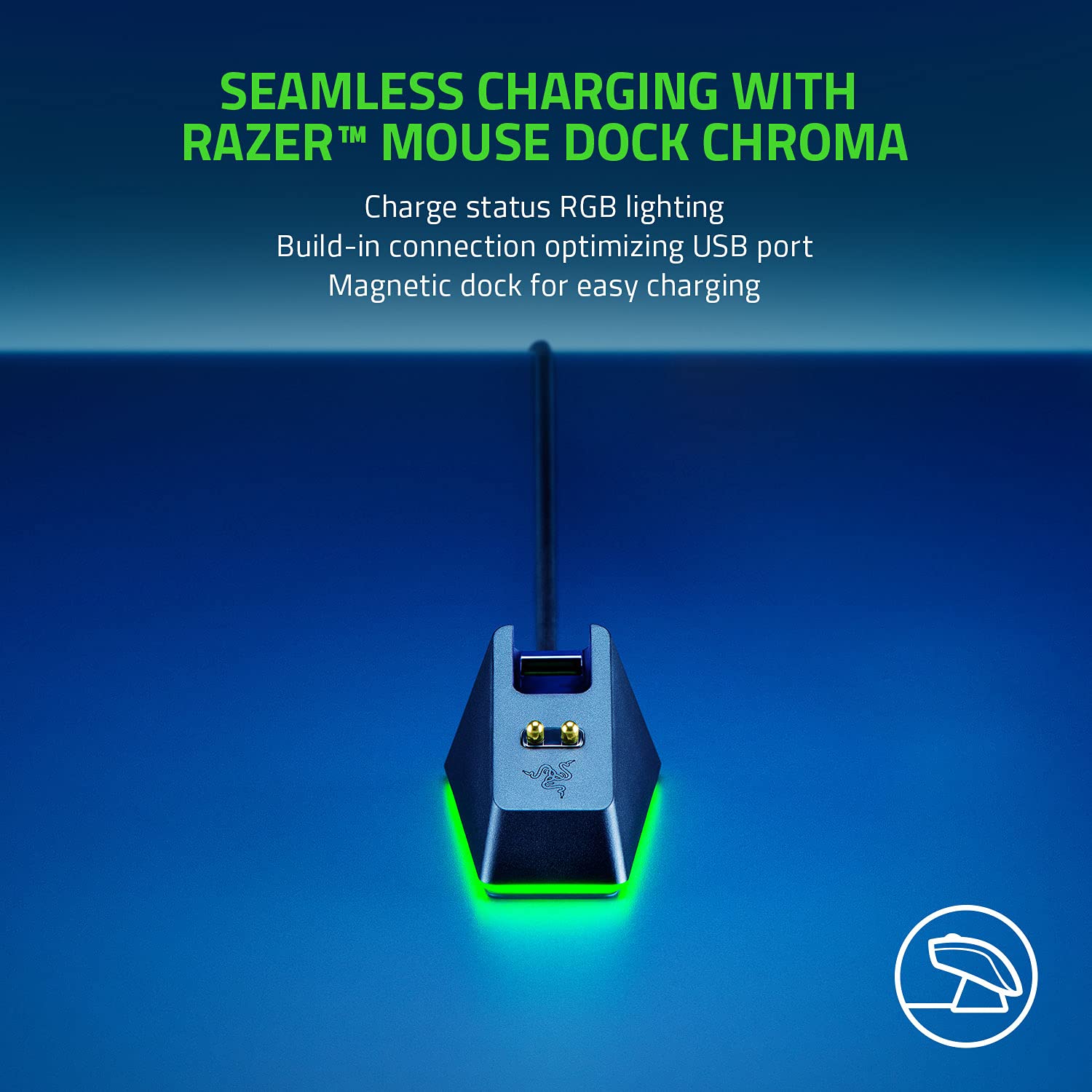 Razer Viper Ultimate Lightest Wireless Gaming Mouse & RGB Charging Dock + Mouse Grip Tape Bundle: Classic Black