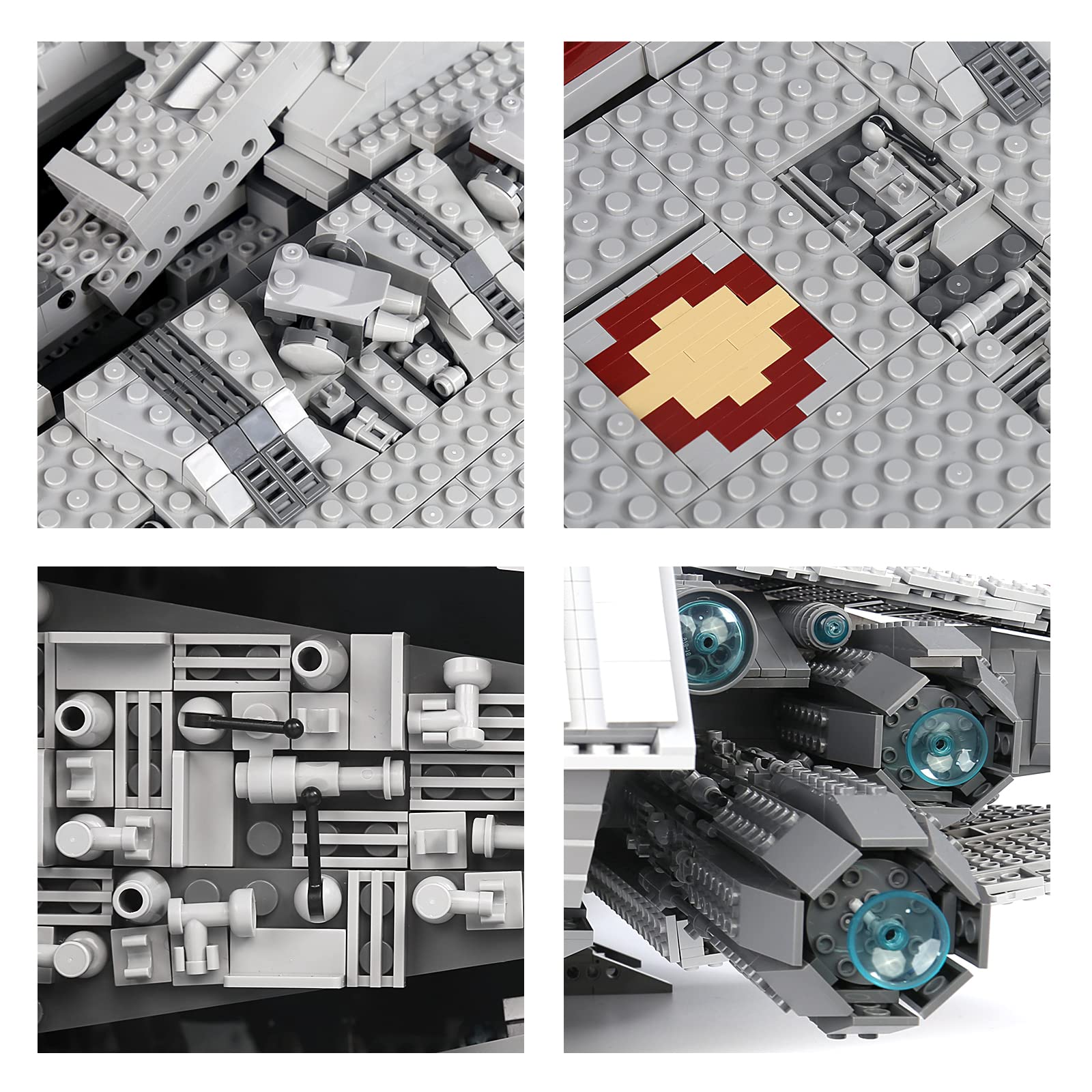 WLOXBKF MOC Venator-Class Republic Attack Cruiser Spaceship Model Building Kits, 6685+Pcs Star Plan Toys UCS Collectible Set for Adults, STEM Projects Educational Birthday Gifts Blocks (21005)
