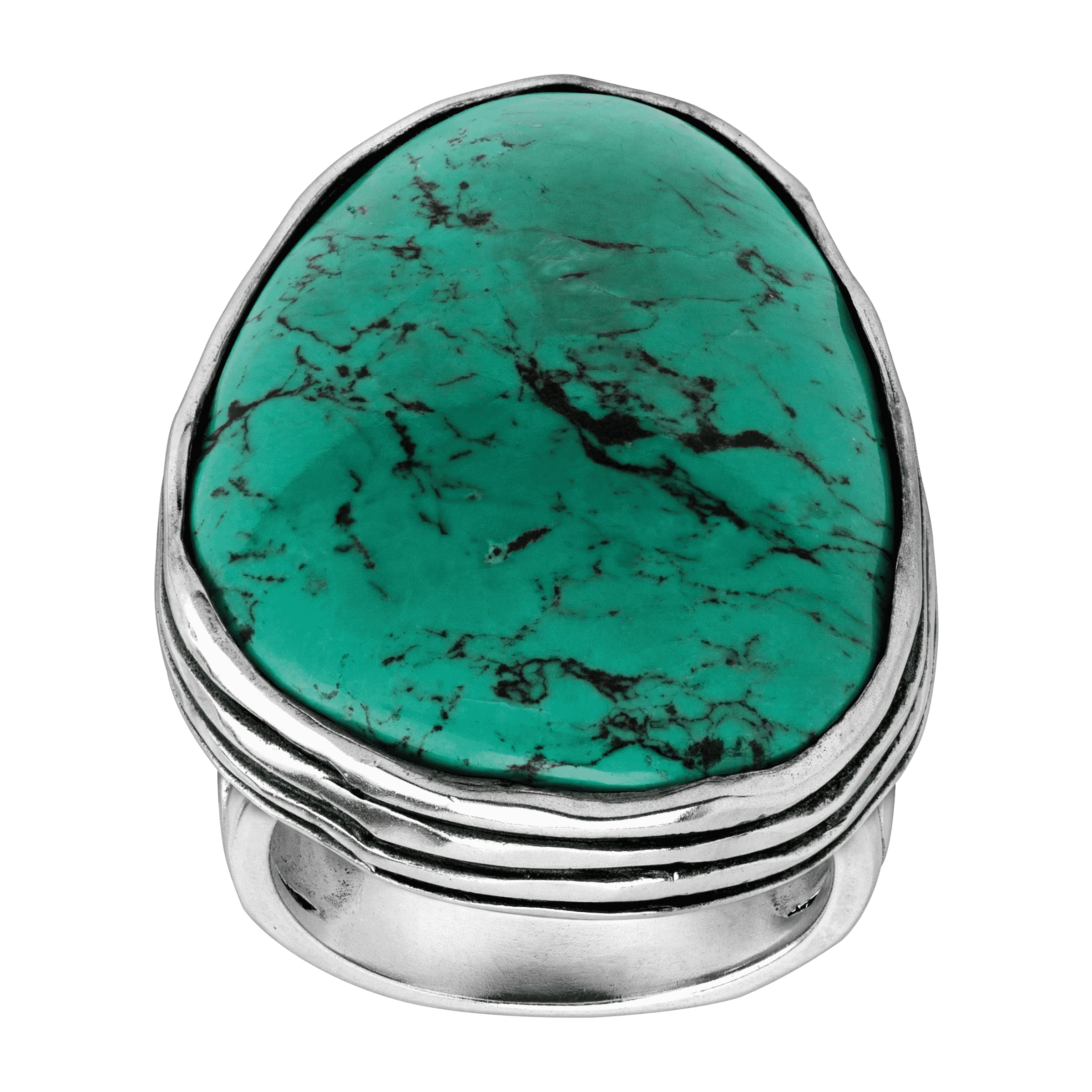 Silpada 'Tumbled Turquoise' Natural Turquoise Ring in Sterling Silver, Size 10