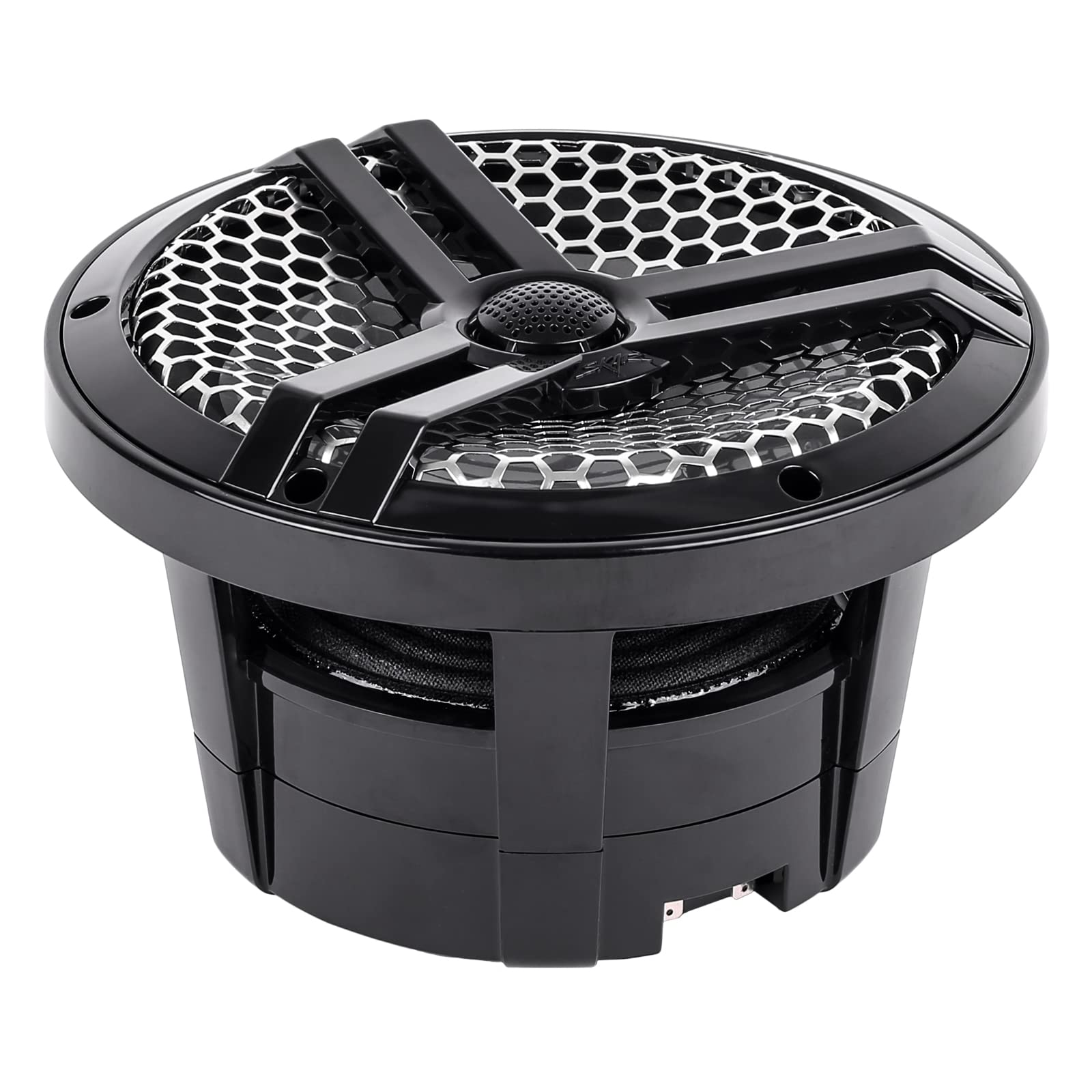 Skar Audio SK8MB 8" 2-Way Marine Full Range 500 Watt Coaxial Speakers, Pair (Black)