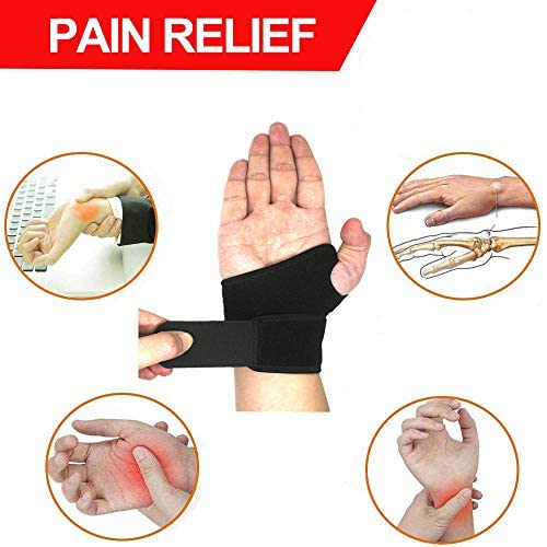 Skywee Professional Products Wrist Brace for Carpal Tunnel, Adjustable Wrist Support Brace for Arthritis and Tendinitis, Wrist Compression Wrap for Pain Relief, Suitable for Both Right and Left Hands