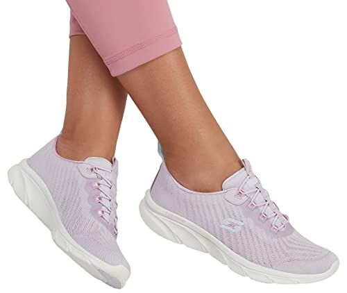 Skechers Womens D'Lux Comfort Easy Street Athletic Shoes 6.5 Lavendar