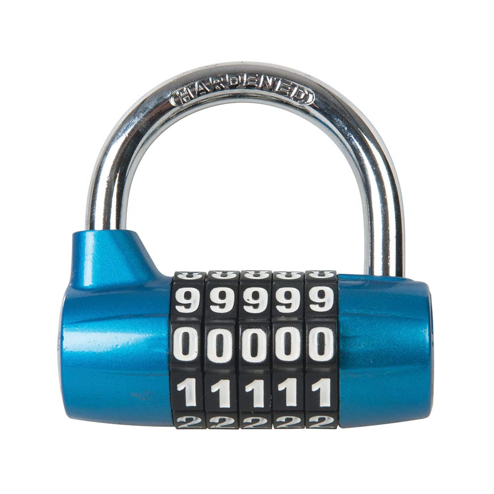 Silverline Tools 425105 Zinc Alloy 5-Digit Combination Padlock 65mm, n/.a
