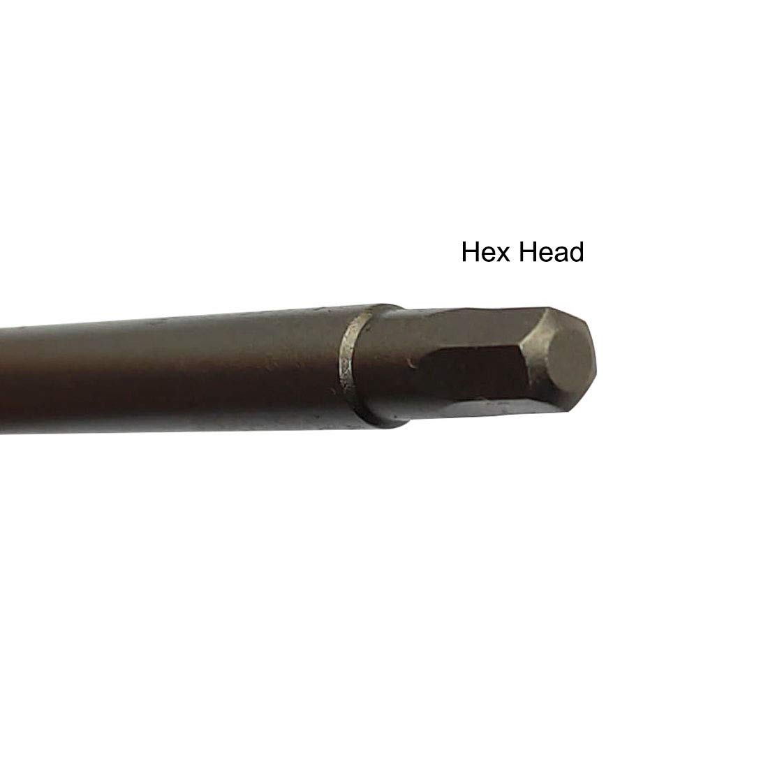 Sipery 10Pcs Hex Head Allen Wrench Drill Bits H4 (4mm) S2 Steel Magnetic Hexagon Hex Head Screwdriver Bits 1/4 Inch Hex Shank 3 Inch Long Drill Bit