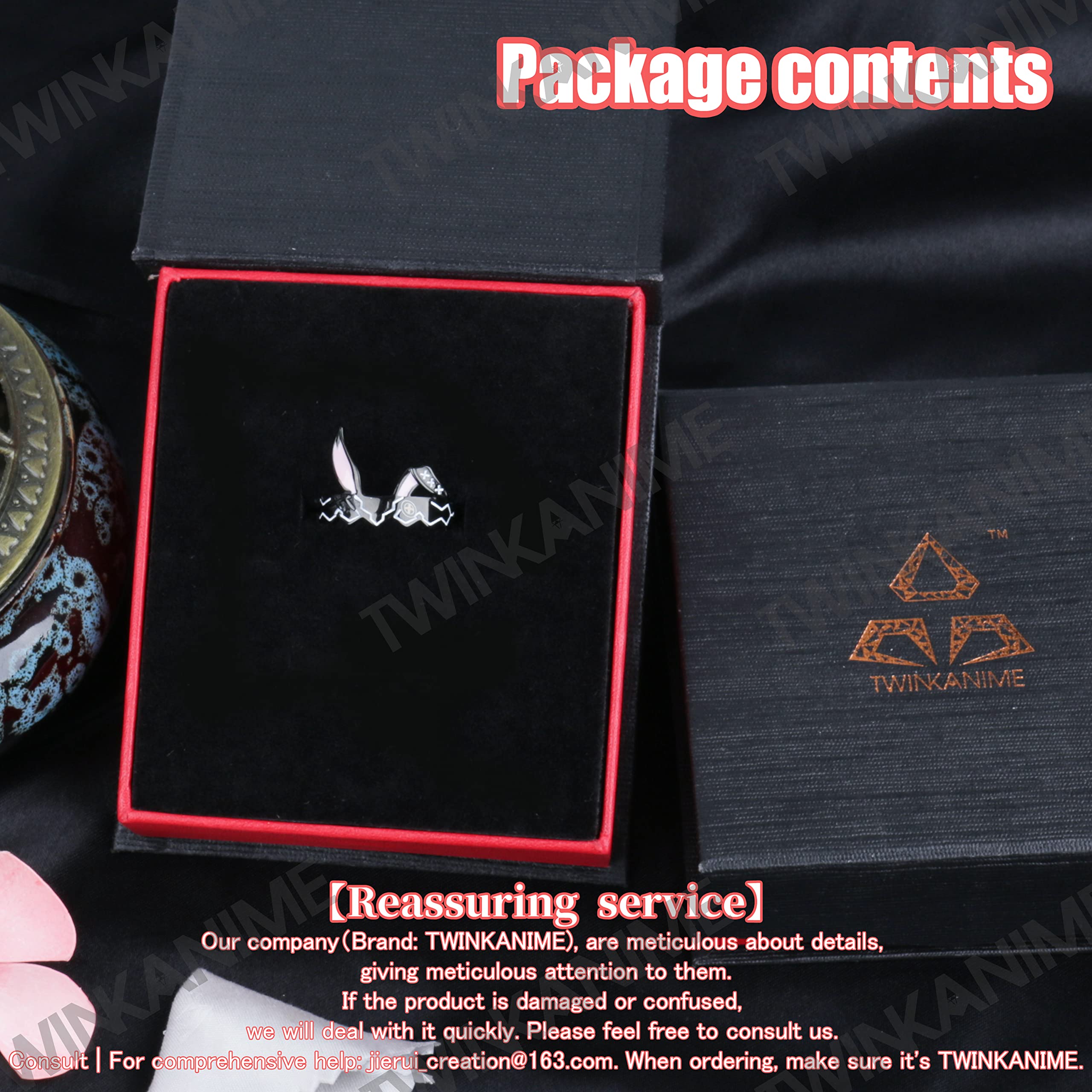 TWINKANIME Date a Anime Live Benny Version Himekawa Yoshino S925 Ring “All 2” Anime Ring for Cosplay Open Band High Durability Adjustable Ring (Benny Version Himekawa Yoshino)