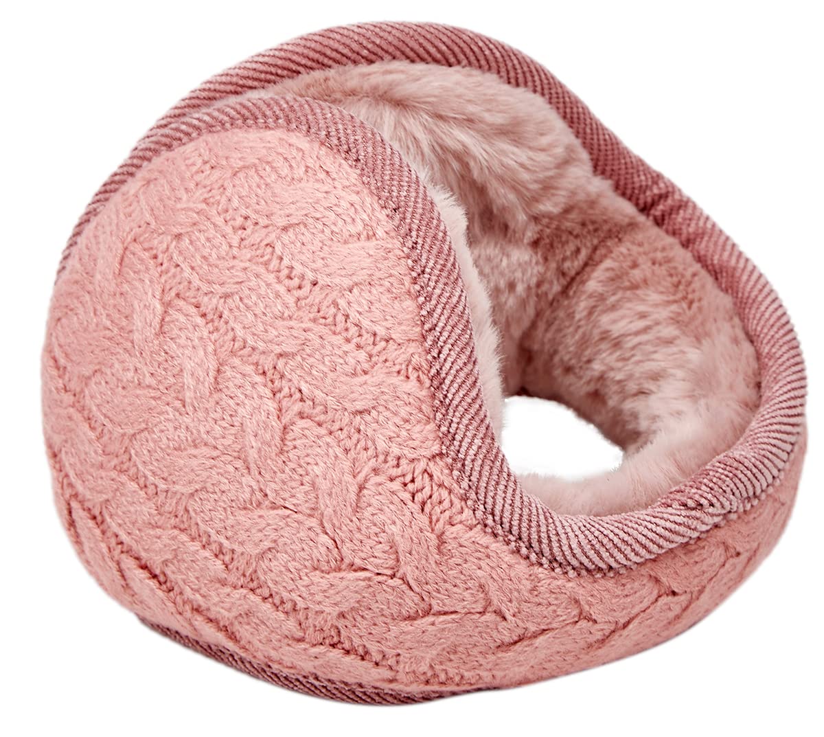 Rungion Unisex Warm Knit Women Earmuff Cashmere Winter Pure Color Earmuffs Fur Earwarmer Adjustable Wrap