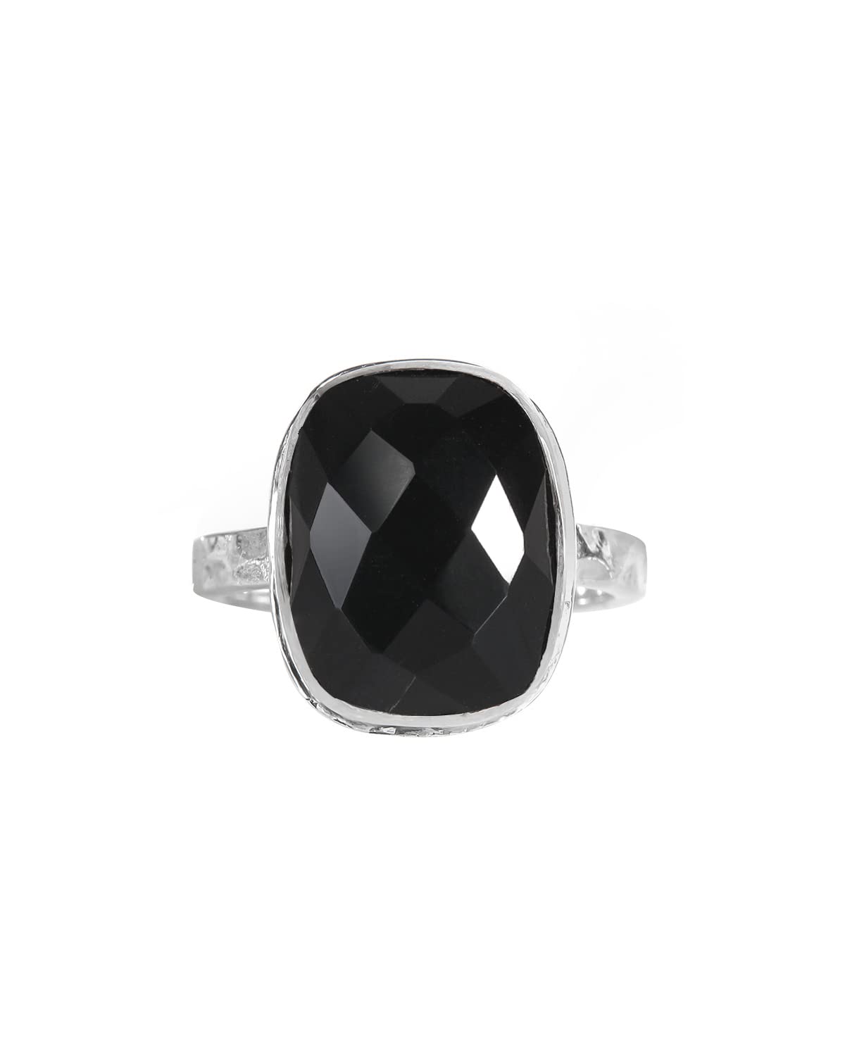 YoTreasure Black Onyx Ring Solid 925 Sterling Silver Jewelry