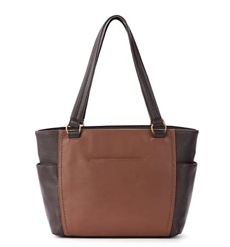 The Sak womens Ashby Satchel In Leather, Teak Black, One Size US