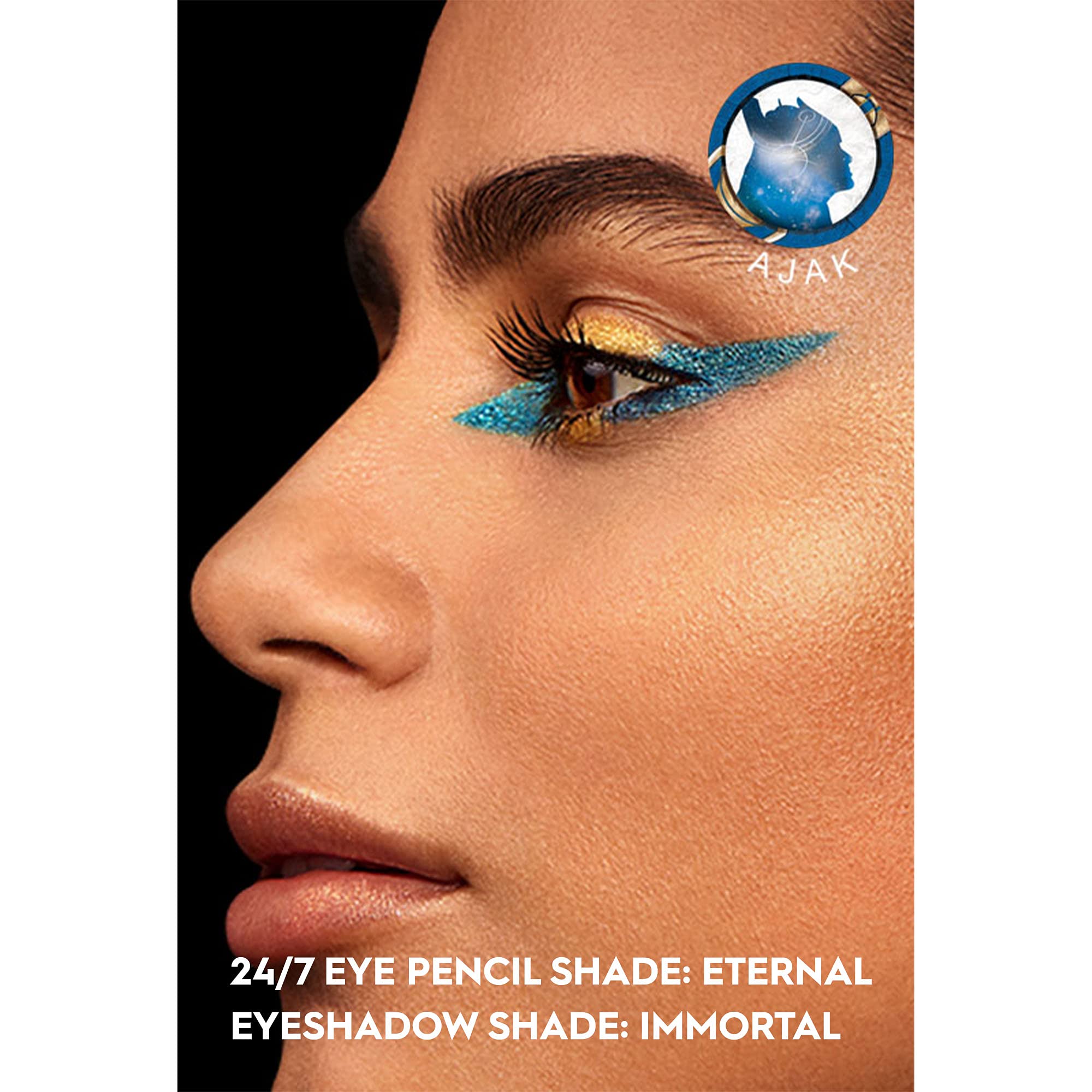 Urban Decay | Marvel Studios Eternals 24/7 Glide-On Eye Pencil, Speed - Deep Black with Glitter Finish - Award-Winning, Waterproof Eyeliner - Long-Lasting, Intense Color